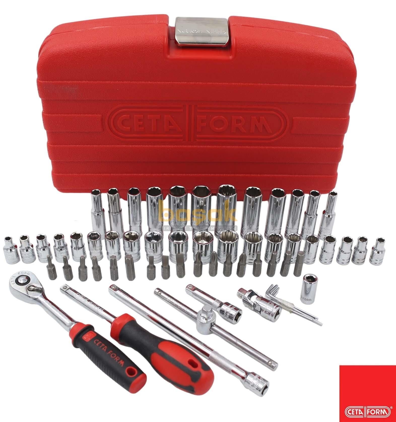 Ceta Form 60 Parça 1/4” Lokma Takımı Metrik-İnç C00A-60PM2 | CETA FORM ...
