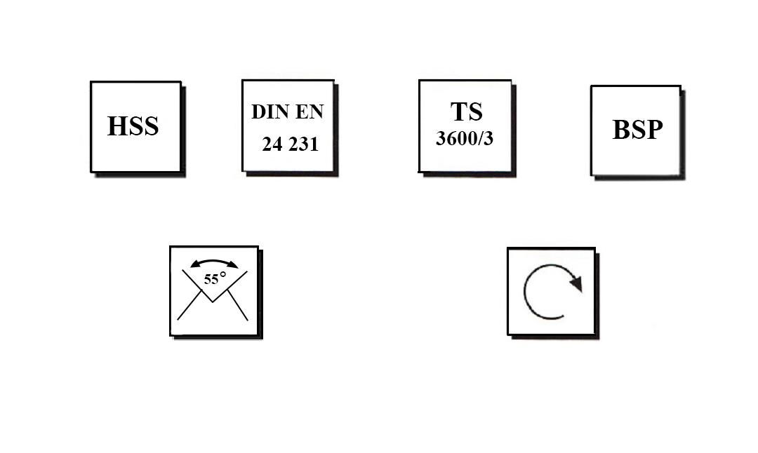 MTE G 1/2 Pafta Boru Vidalı HSS DIN 5158/B | MTE | G Boru Diş Pafta